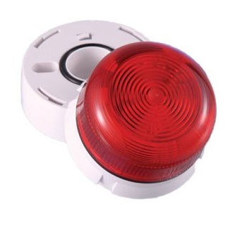 LED Standard Beacons AC Red Lens - Continuous,230V AC - Secure Forth